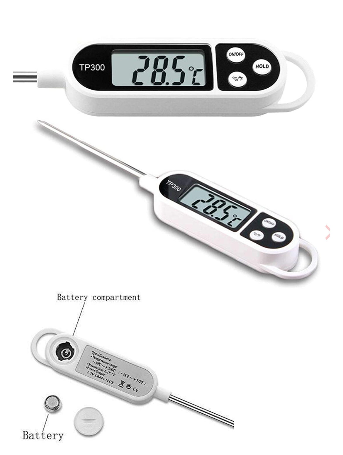 Digital Thermometer Tp-300 (Range-50 C to 300 C) – Megamall Online Store