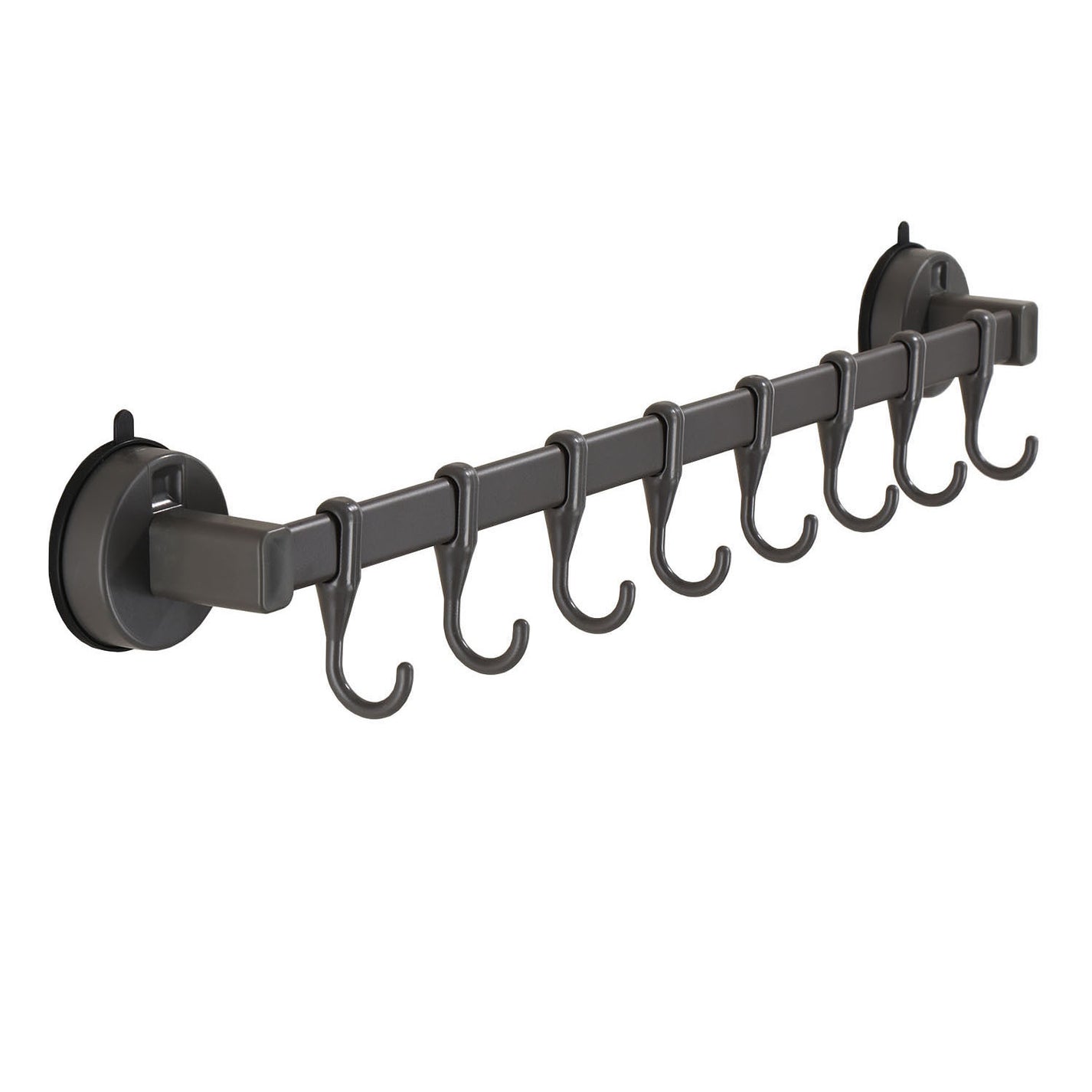 MHome Wall-Mount Kitchen Utensil Hanger Rack Suction Hooks – Megamall ...