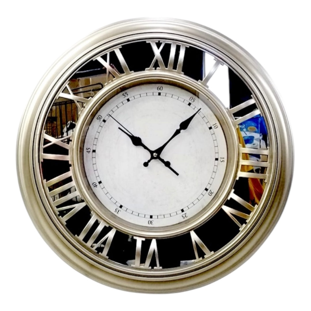 Luxury Wall Clock Modern Design Creative Silver Retro Wall Clocks Watc ...