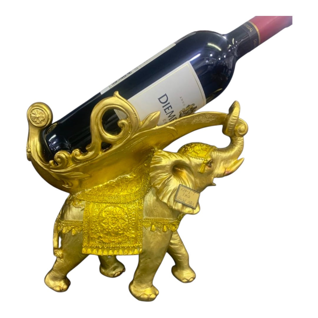 Thai Elephant Wine Rack Bottle Holder, Wine Rest Figurine – Megamall ...