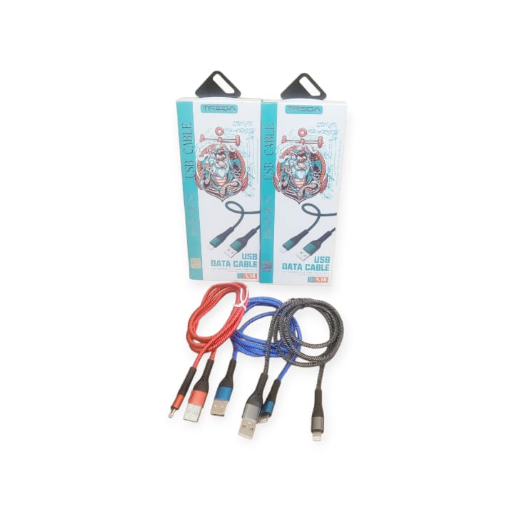 Treqa USB To Lightning Pin Cable 5.1A 1M – Megamall Online Store