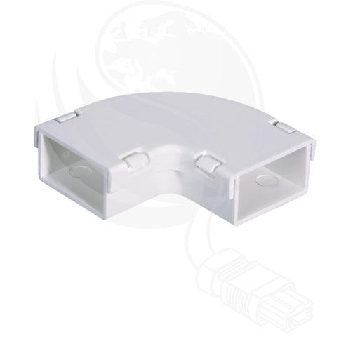 PVC Trunking Flat Angle Joint Cable Raceway Adapter 2 Ways – Megamall ...