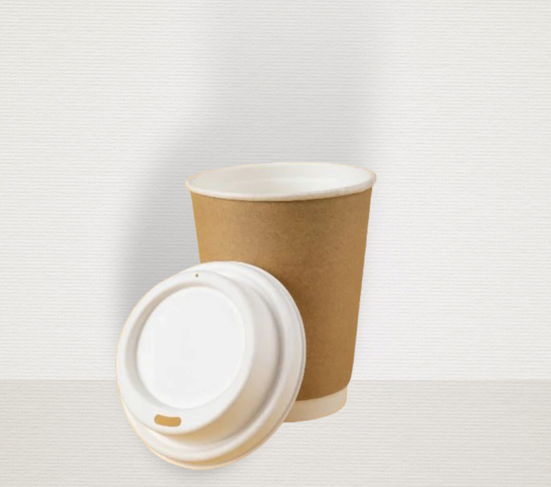 250ml Disposable Coffee Cups with Lids 10pcs – Megamall Online Store