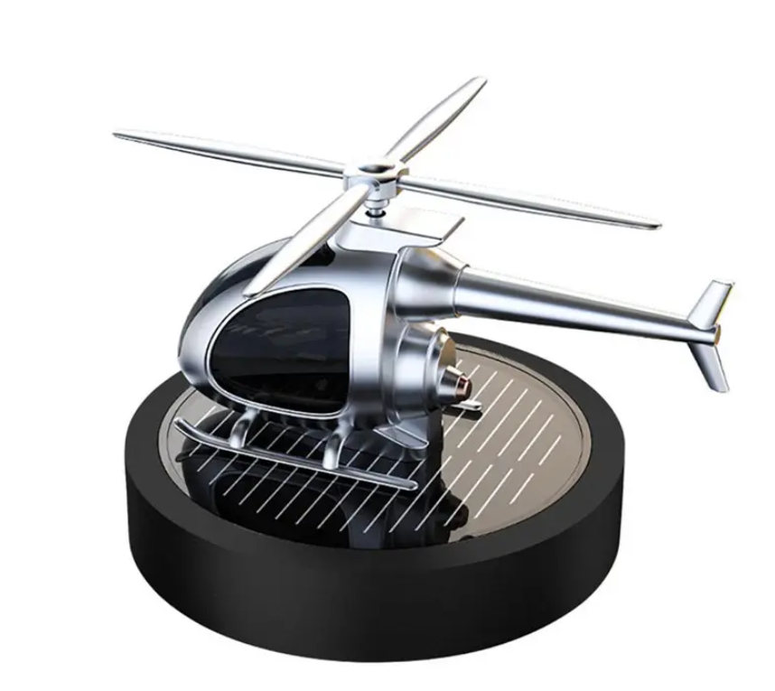 Helicopter Solar Power Car Air Freshener Aromatherapy With Rotation ...