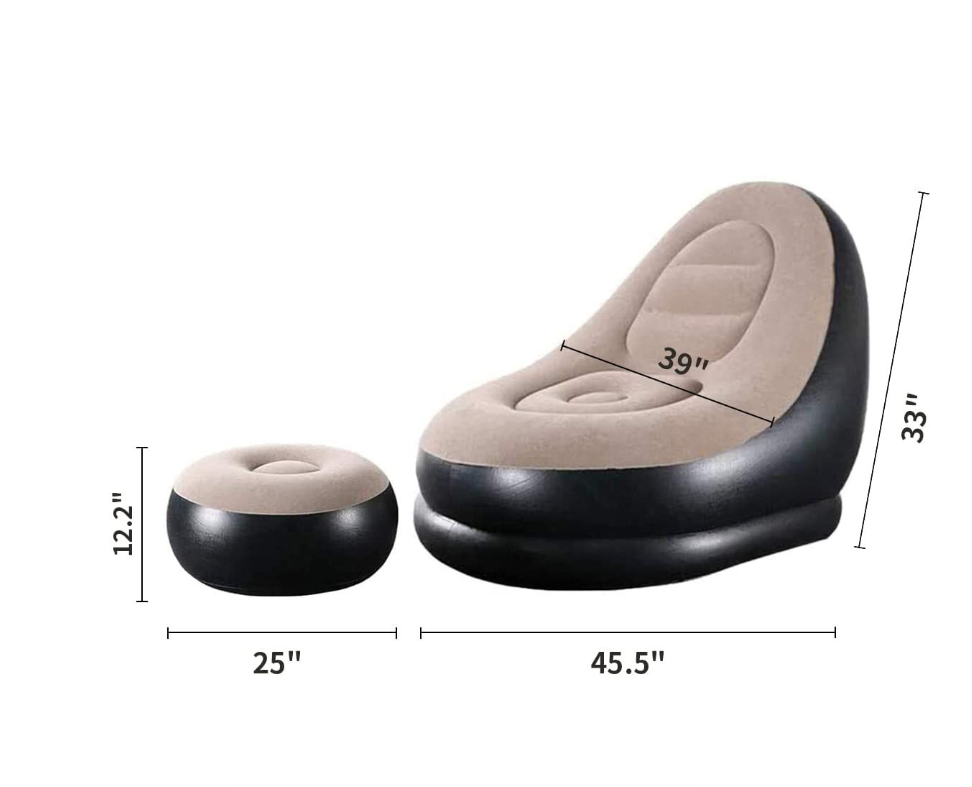 Lazy Inflatable relaxation sofa couch with Household air Pump ...