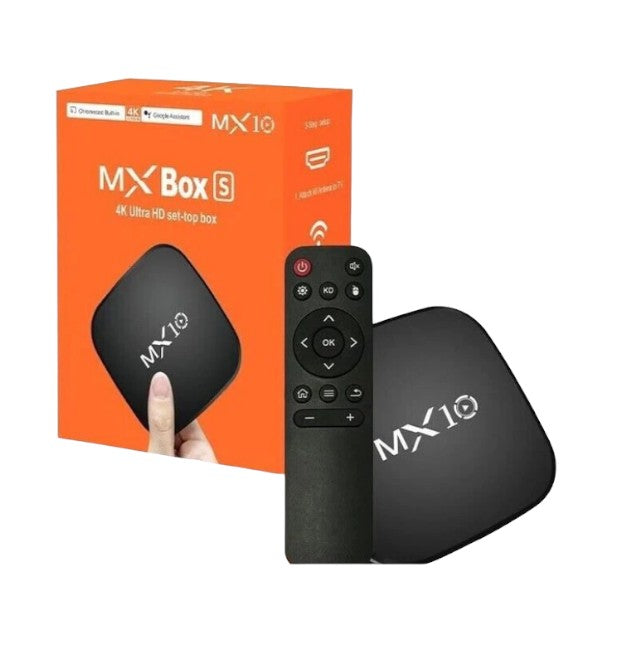 MX Box S 4K Android TV Smart Wireless Global WiFi Streaming Media Play ...