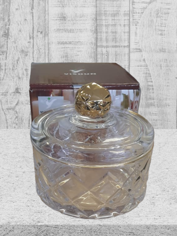 Multipurpose crystal glass container. – Megamall Online Store