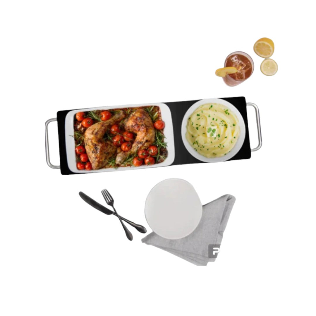 Condere Long Electric Hot Tray, Stainless Steel Glass, in, Black ...