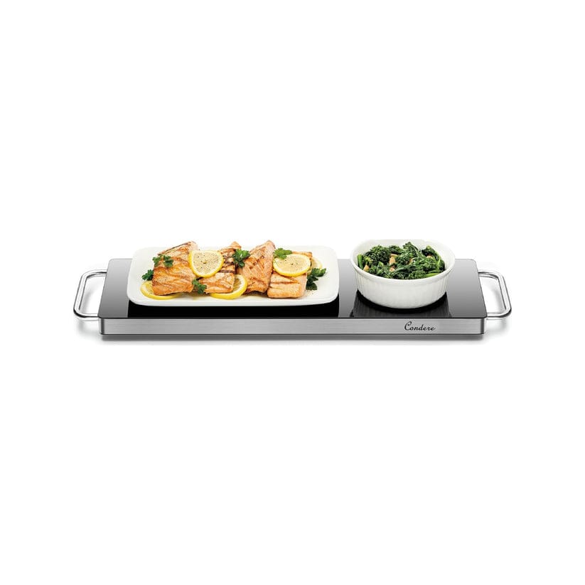 Condere Long Electric Hot Tray, Stainless Steel Glass, in, Black ...