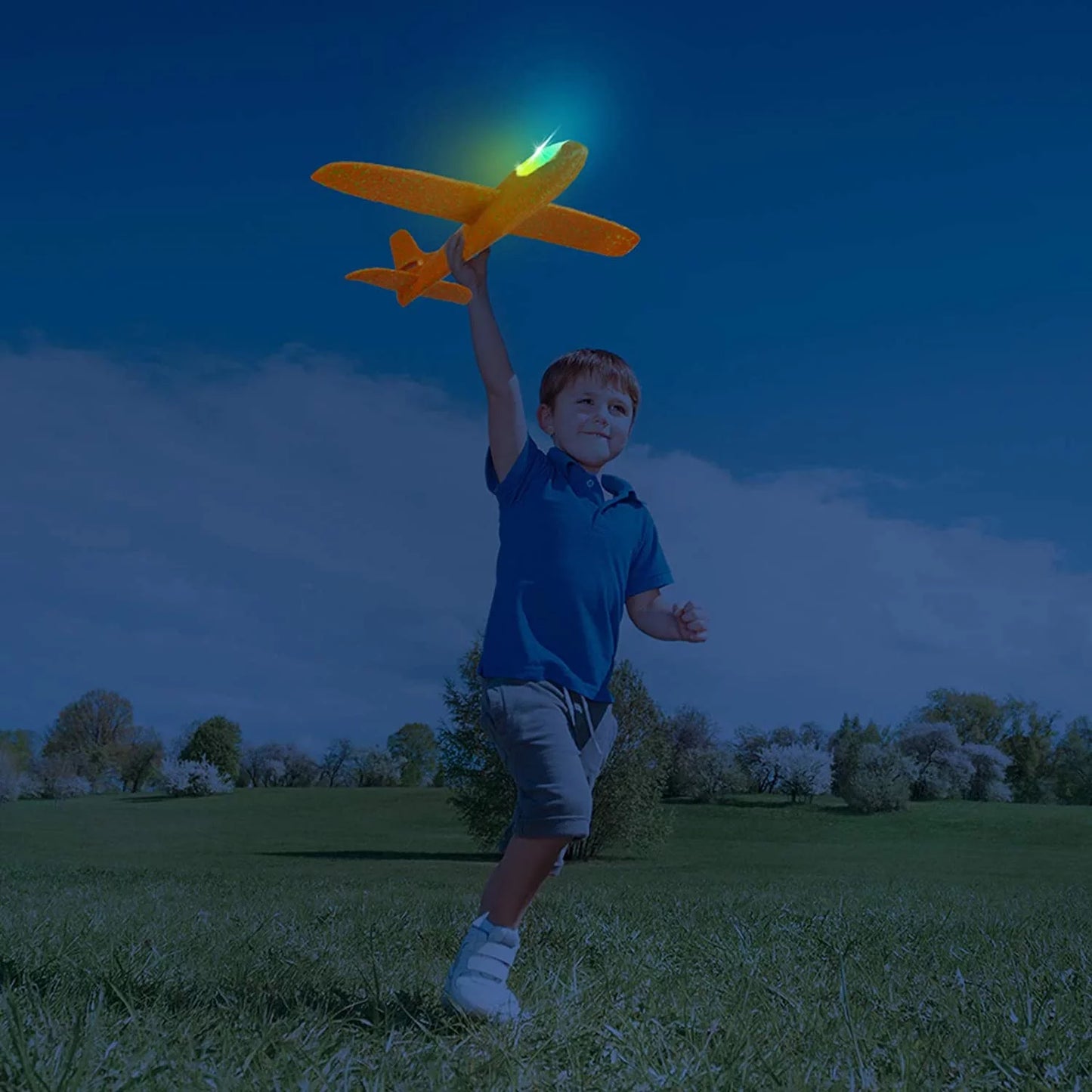 LED Light Airplane 48CM Throwing Foam Plane – Megamall Online Store