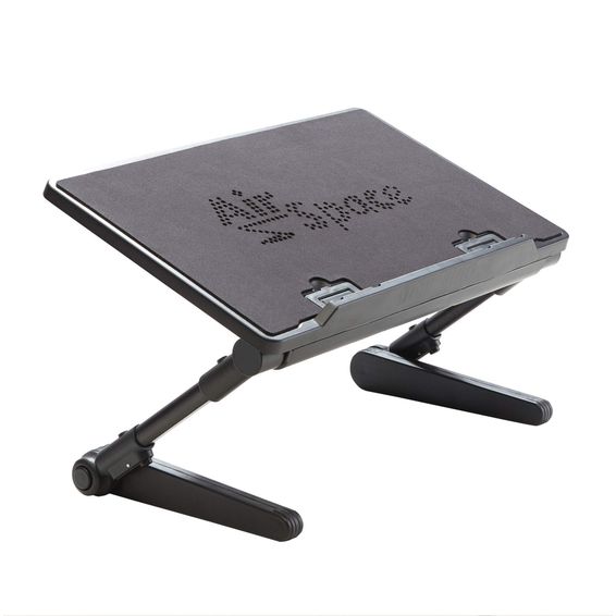 Air Space Adjustable Laptop Stand with Removable Mouse Pad & Cooling F ...