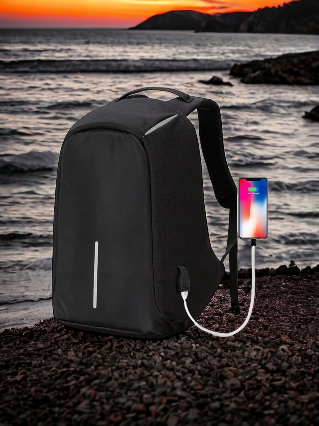 Laptop Bag - Business Laptop Backpack with USB Charging Port Trip Bag ...