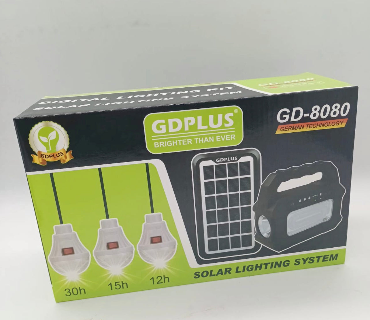 Solar Light Kit - GD-8080 Outdoor Solar Lighting System - 3 Bulb GD-80 ...