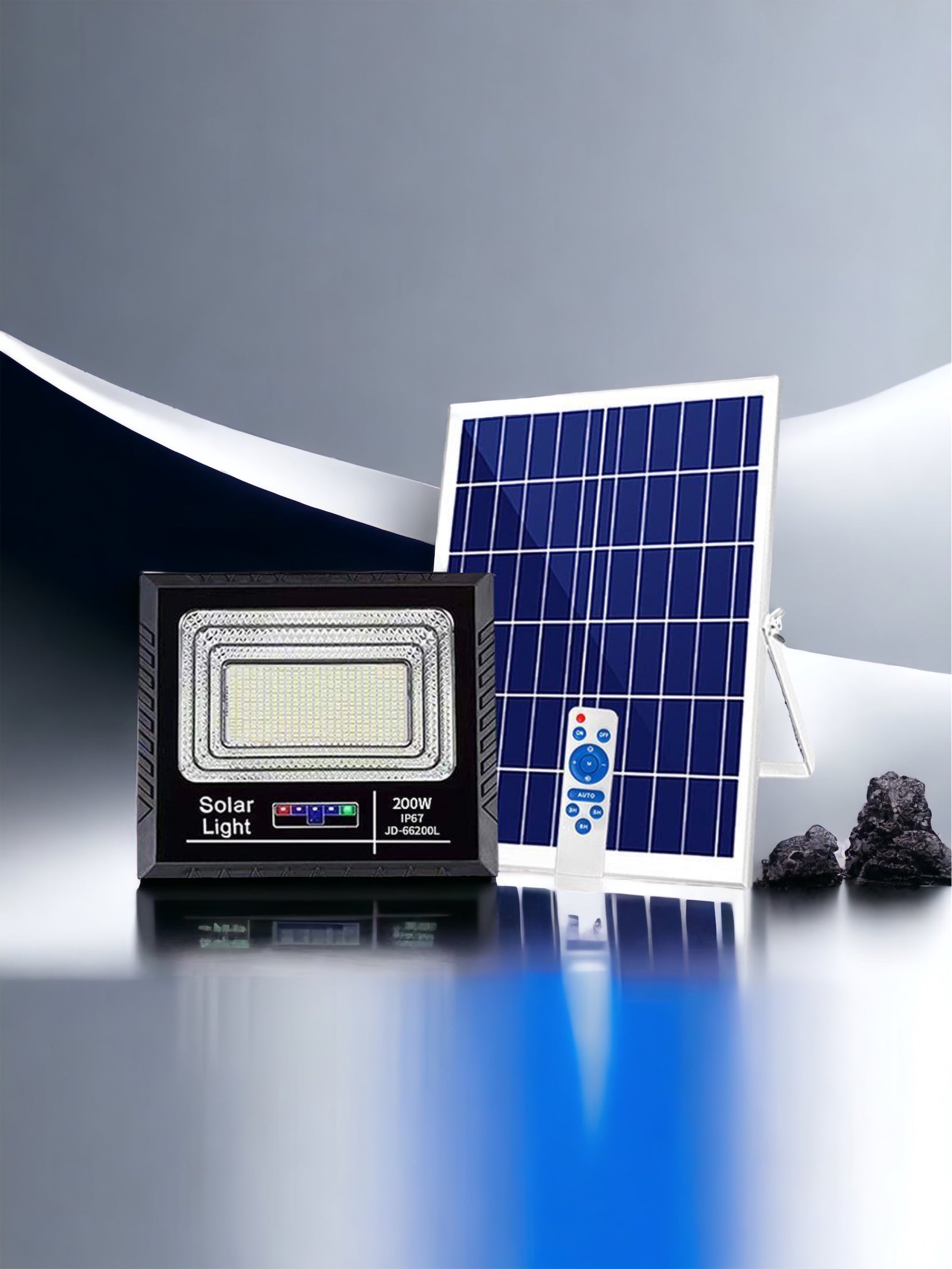 Solar Flood Light Super Bright 100w IP67 – Megamall Online Store