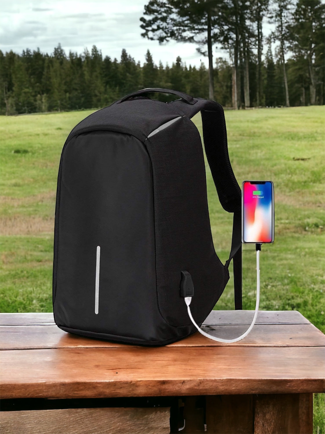 Laptop Bag - Business Laptop Backpack with USB Charging Port Trip Bag ...