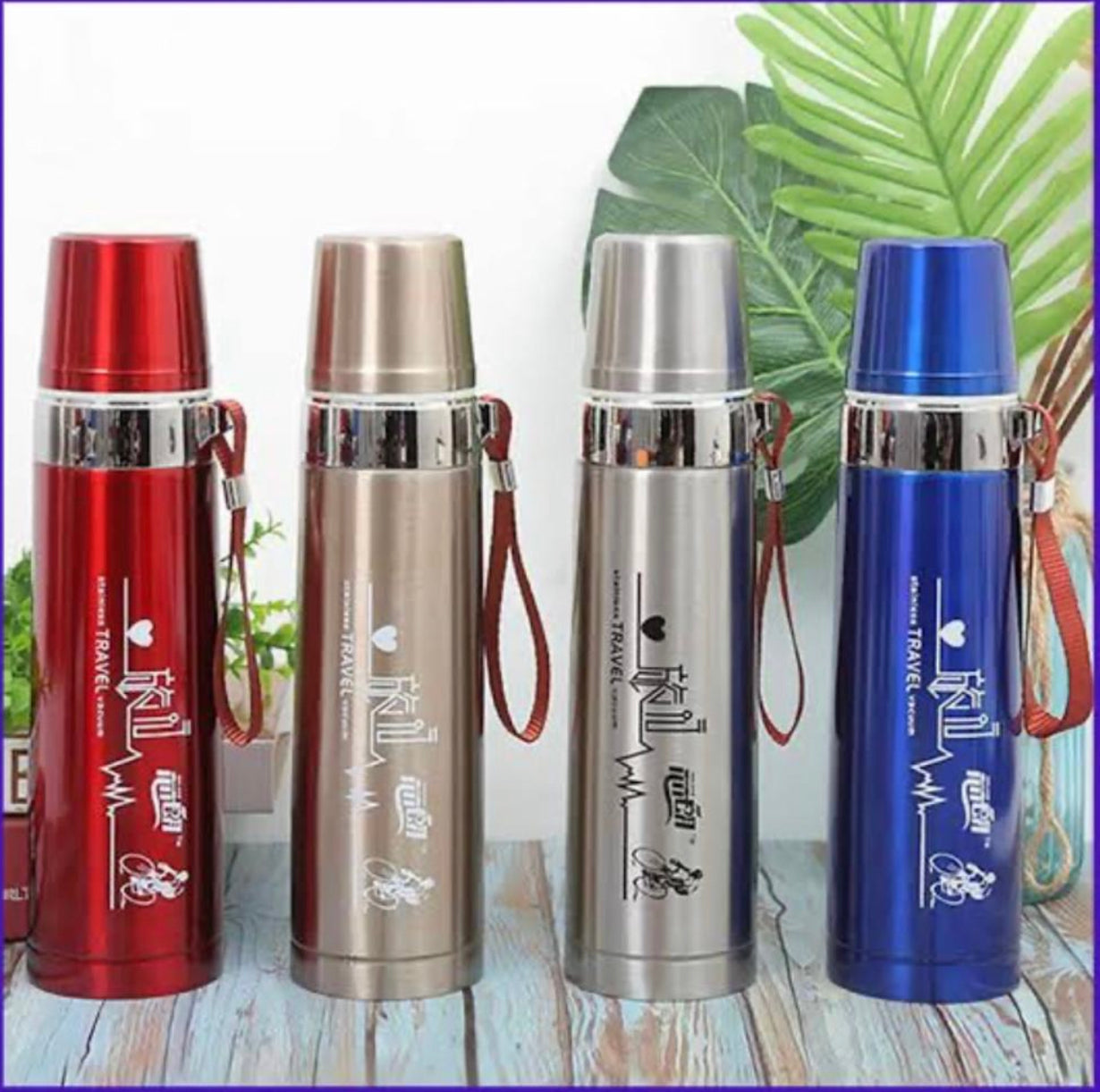 Hot & Cold Water Vacuum Thermos Maintains Long Temperature Stainless T ...