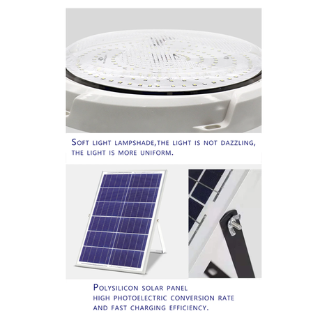 Solar Ceiling LED Light 200w With Remote Control – Megamall Online Store