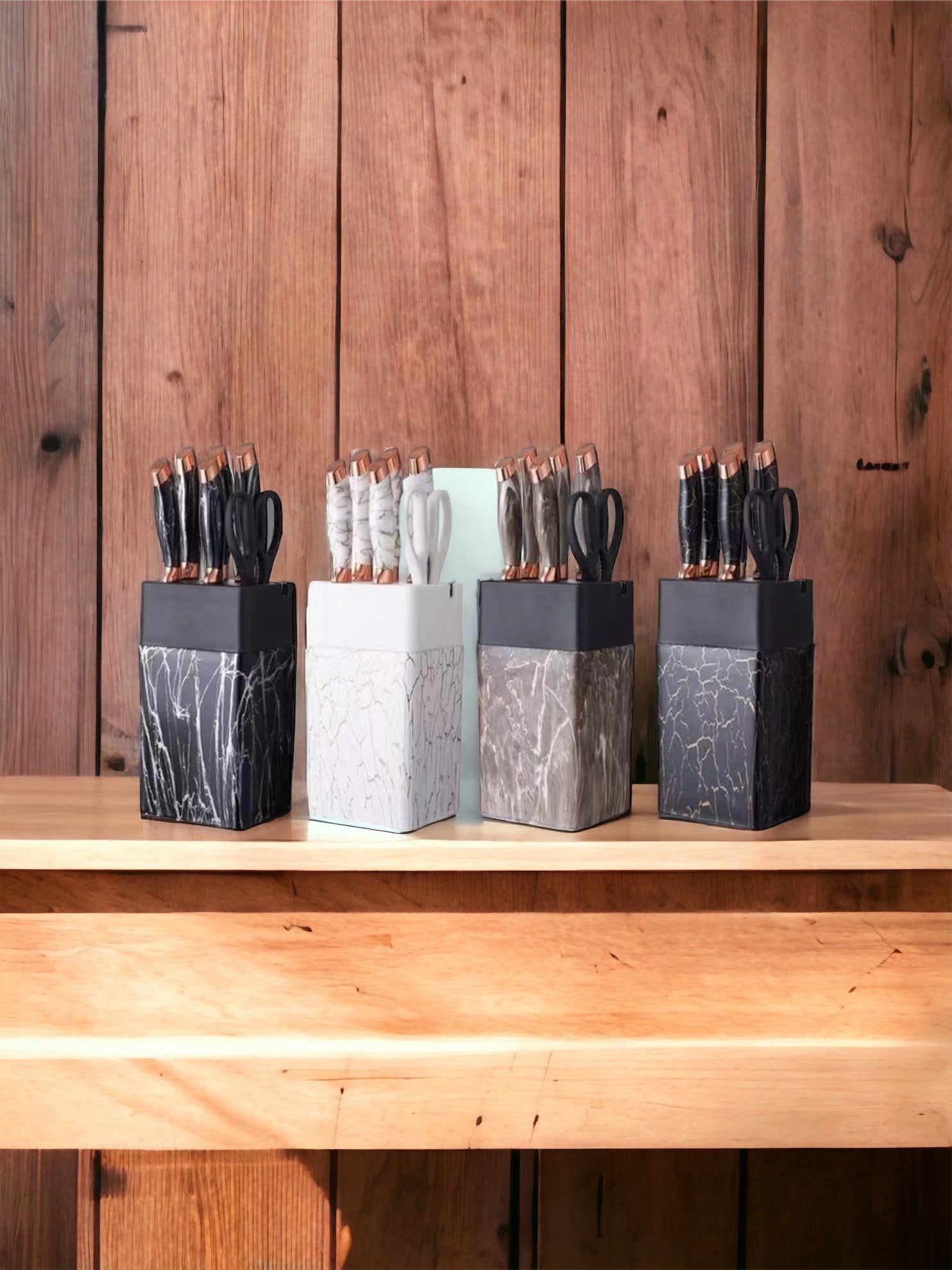 7pcs Kitchen Knife Sets with Grindstone – Megamall Online Store