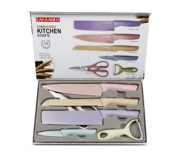 6 pc Piece Kitchen Knife Set – Megamall Online Store