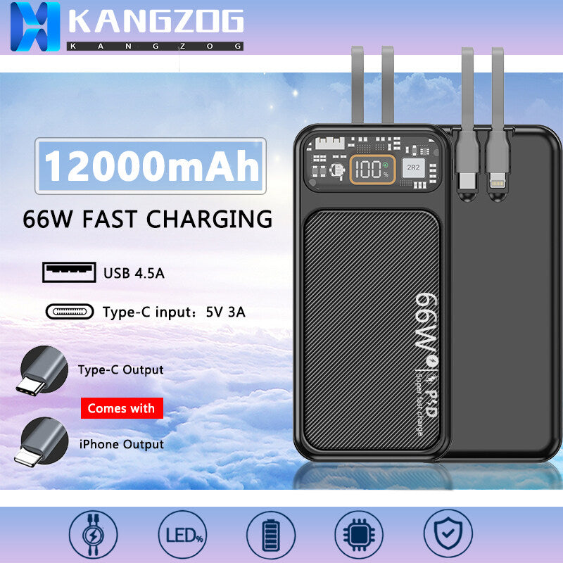 Super Fast power bank fast charging original for iPhone type c With do ...