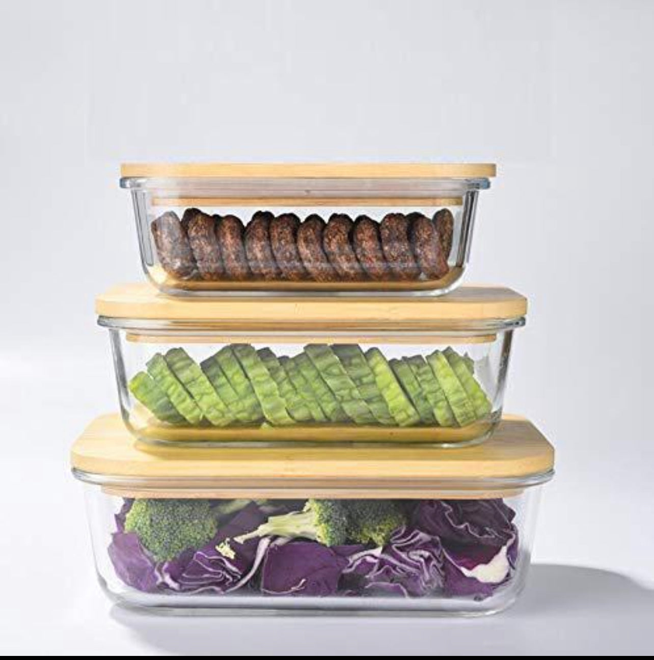 Glass Food Container Set 3 – Megamall Online Store