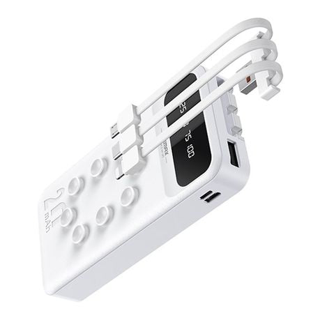 Load Shedding 20,000 mAh Power Bank with Built-In Cables and Suction C ...