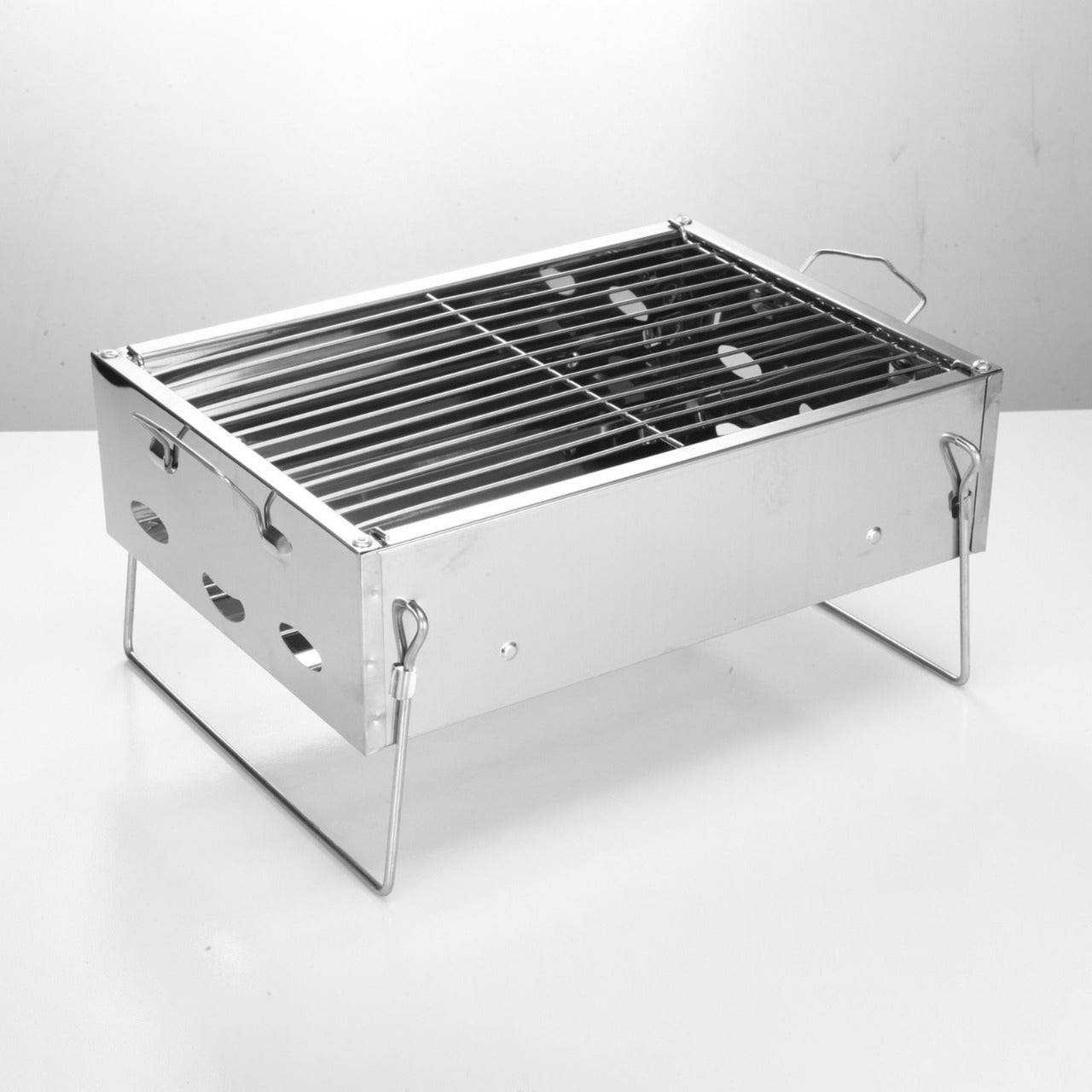 Stainless Steel Portable BBQ Grill – Megamall Online Store