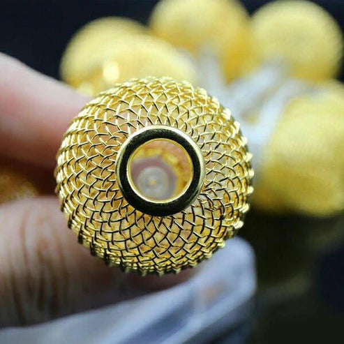 Golden Metal Ball String Light - Fairy Lights – Megamall Online Store