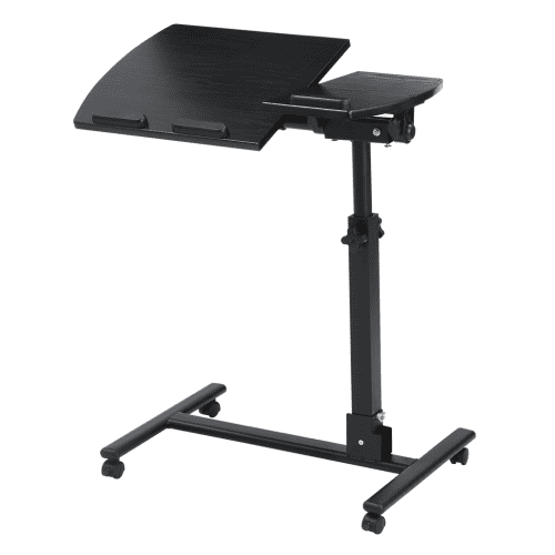 Adjustable Bedside Laptop Table with Wheels & Wheels Lock – Megamall ...
