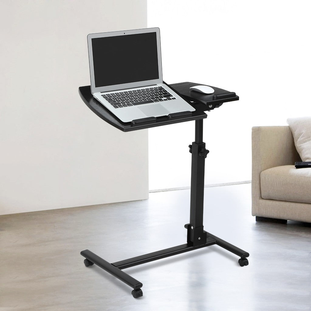 Adjustable Bedside Laptop Table with Wheels & Wheels Lock – Megamall ...