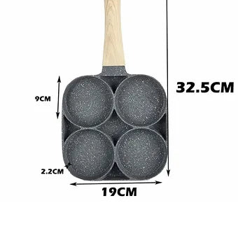Multifunctional 4-Holes Non-Stick Frying Pan – Megamall Online Store