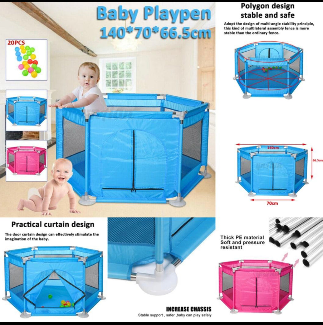 50 Balls Kids Happy Game Fence – Megamall Online Store