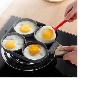 Multifunctional 4-Holes Non-Stick Frying Pan – Megamall Online Store