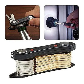 Key Ninja - Organize Up To 30 Keys, Dual LED Lights, Built In Bottle O ...