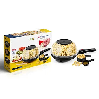 3 in 1 Popcorn Popcorn Maker Household Automatic Mini Hot Air Popcorn ...
