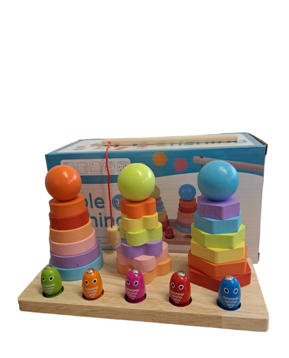 4in1 Colorful Geometric Stacker Building Blocks – Megamall Online Store