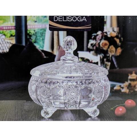 Delisoga Crystal 3 Footed Candy Jar – Megamall Online Store