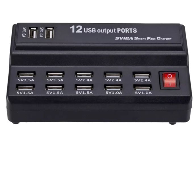 12Port USB Hub 60W – Megamall Online Store