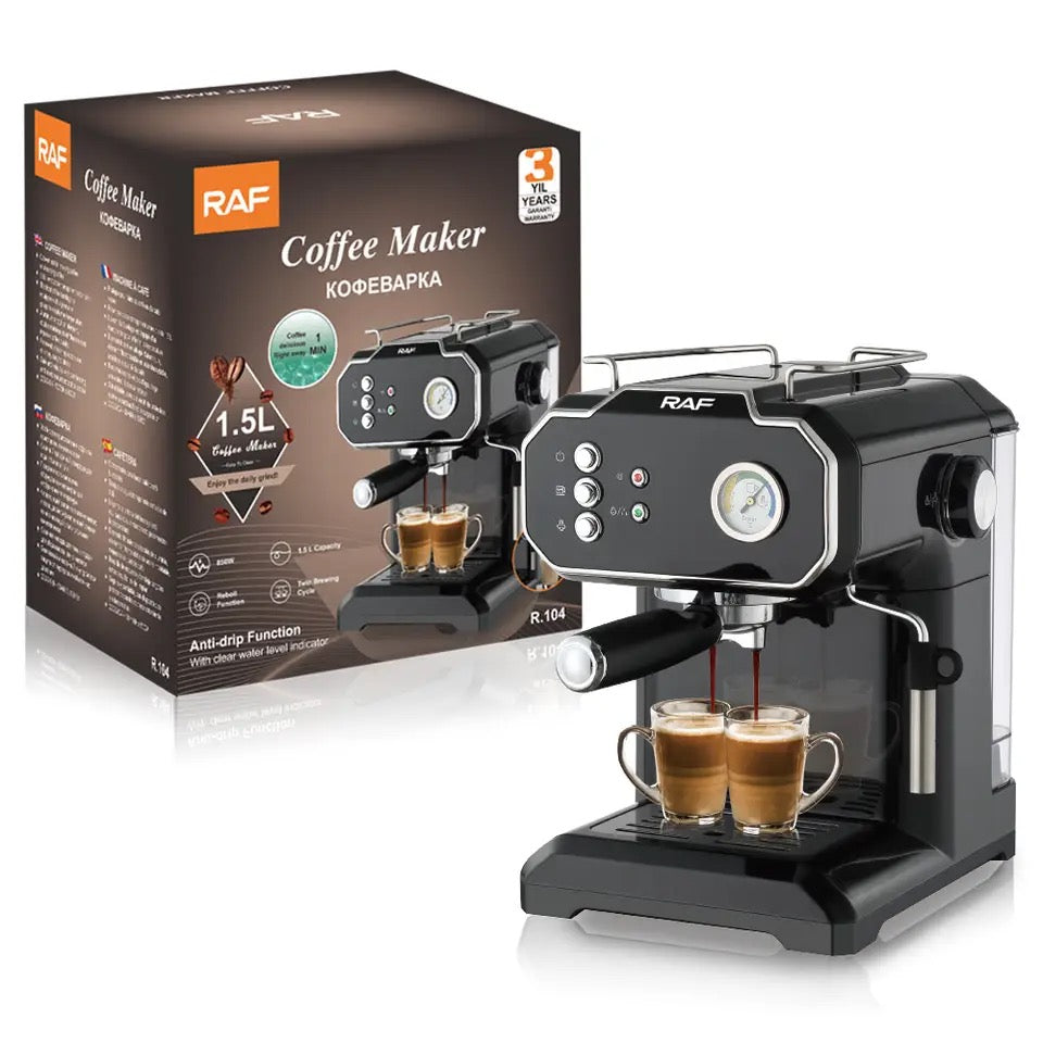 RAF Espresso Coffee Machine With Milk Frother Household Small Automati ...