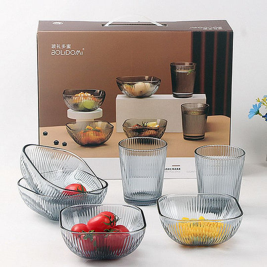 Glass Bowl & Cup Set 6pc – Megamall Online Store