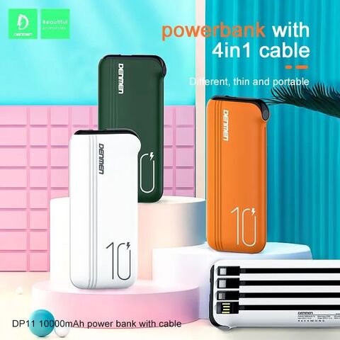 DENMEN POWER BANK DP11 2USB 2.1A WITH CABLE 10000MAH – Megamall Online ...