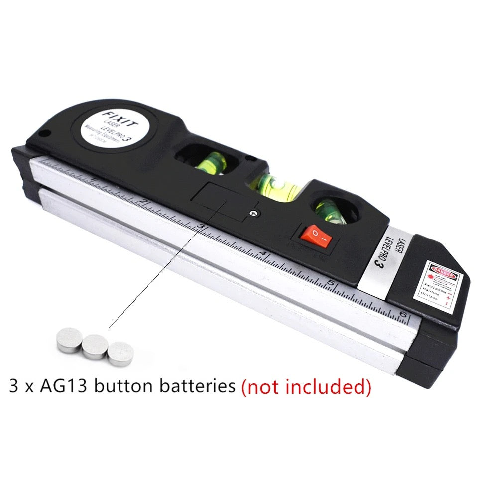 Laser Levels 4 in 1 Cross Projects Vertical Horizontal Lasers Ruler Ad ...