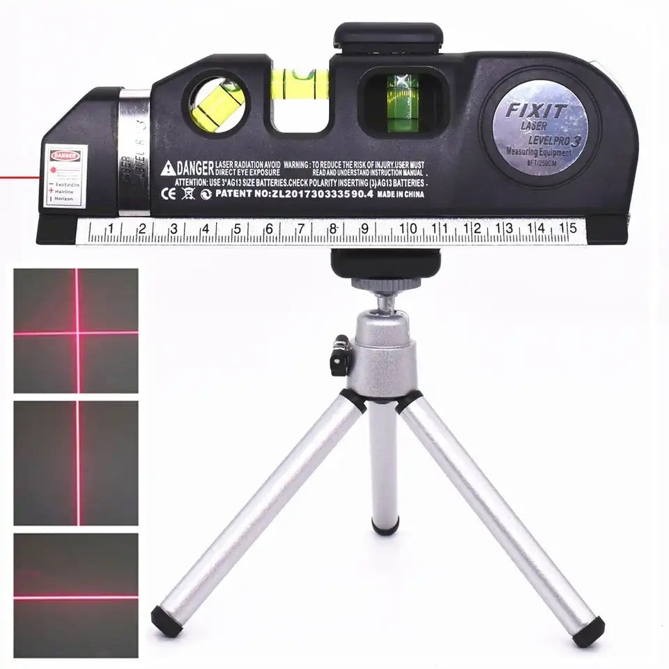 Laser Levels 4 in 1 Cross Projects Vertical Horizontal Lasers Ruler Ad ...