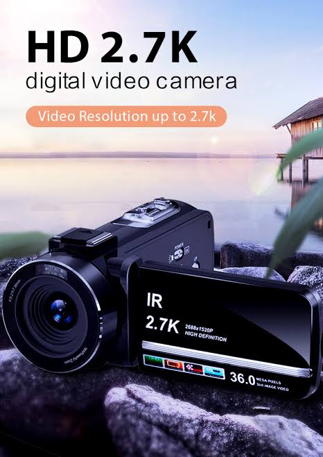 Digital Video Camera 36MP 2.7K Night Vision Camera 16X Digital Zoom 3 ...