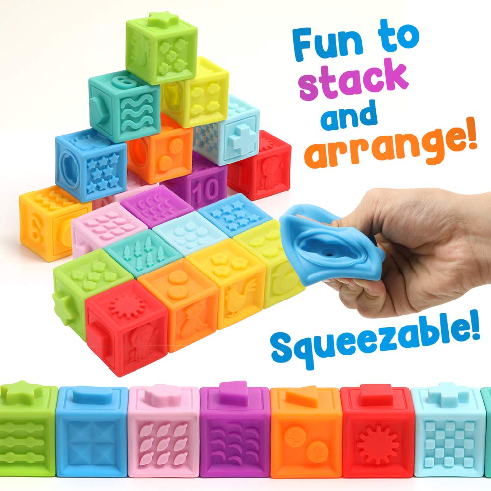 Baby Soft Stack Squeeze Blocks Numbers – Megamall Online Store