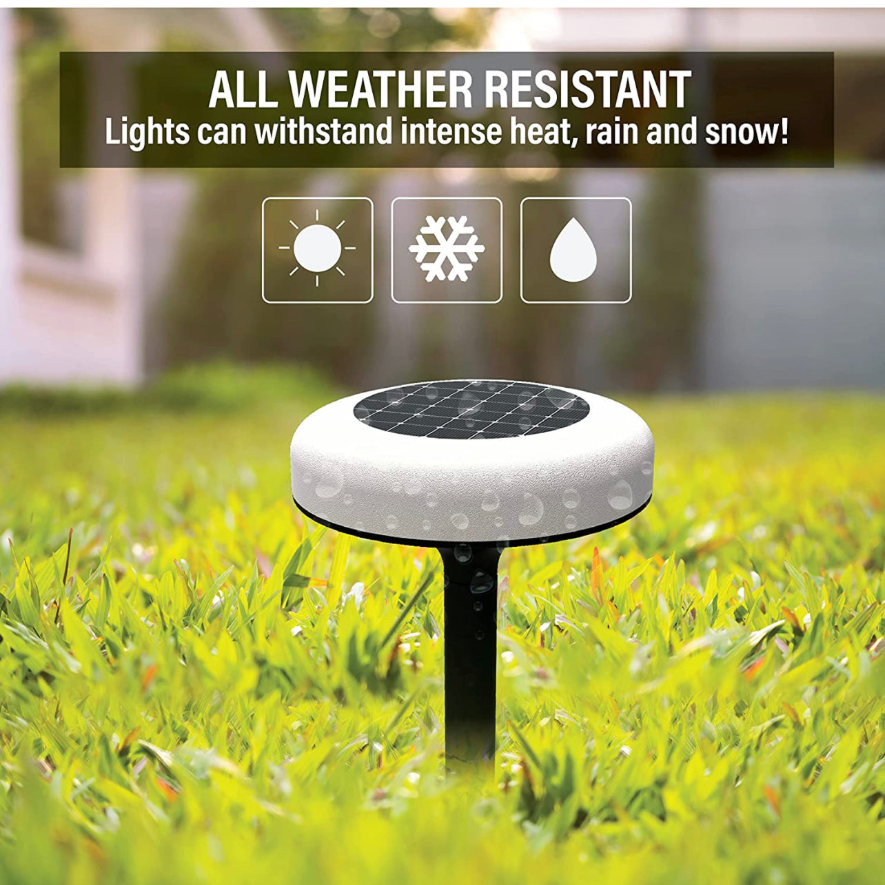 Solar Powered LED Ground Plug Light Color Gradient Waterproof Garden L ...