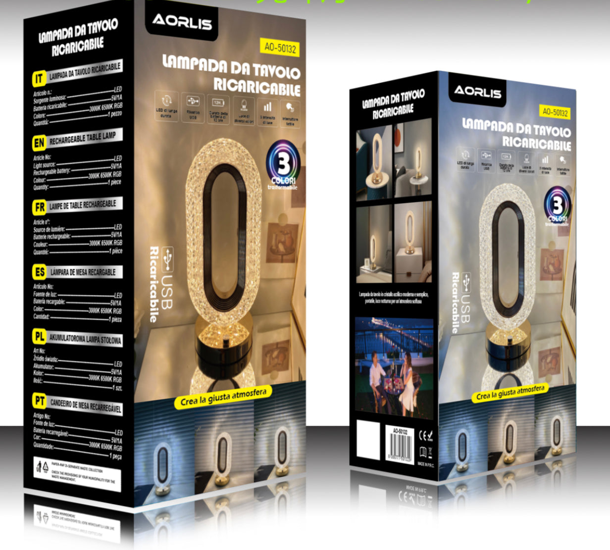 Rechargeable Aorlis Oval TableLamp – Megamall Online Store