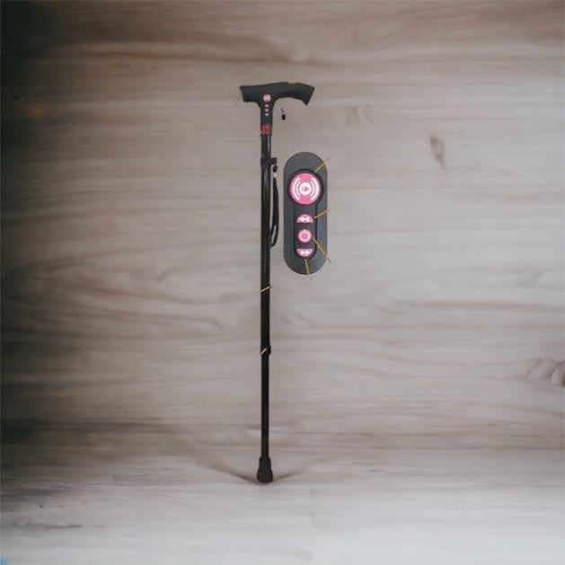 Multifunction Walking Stick- LED,FM Radio,Alarm… – Megamall Online Store