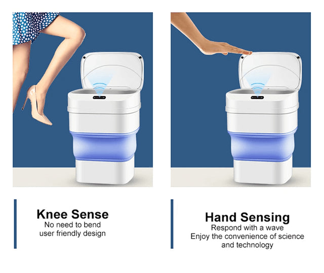 Smart Sensor Folding Trash Can – Megamall Online Store